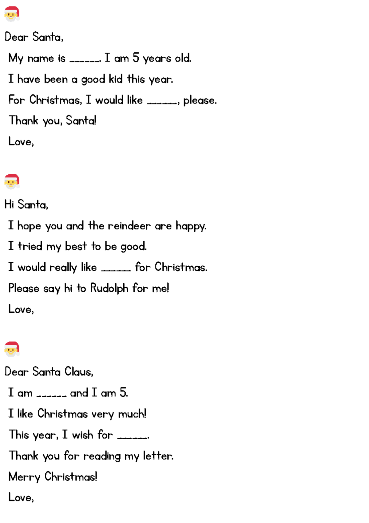 Dear Santa Letters from 5-Year-Olds: Simple & Sweet - Studocu