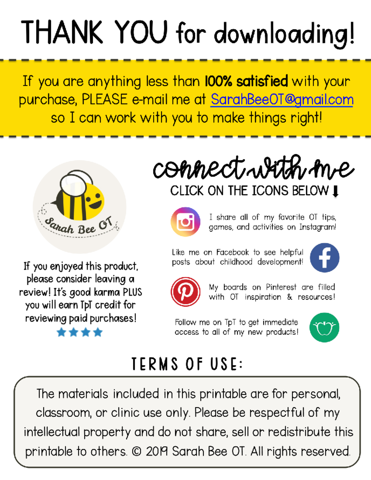 Occupational Therapy Parent Communication Form Freebie - OT Tips ...