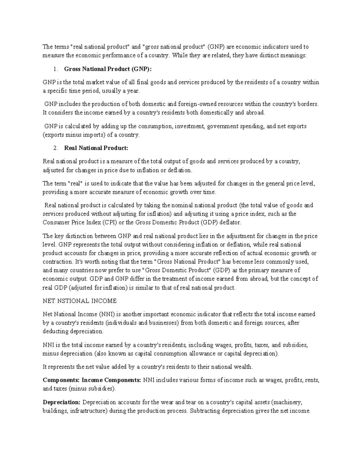 DTM ECO: Understanding GNP, NNI, and the Impact of Tourism on Economic ...