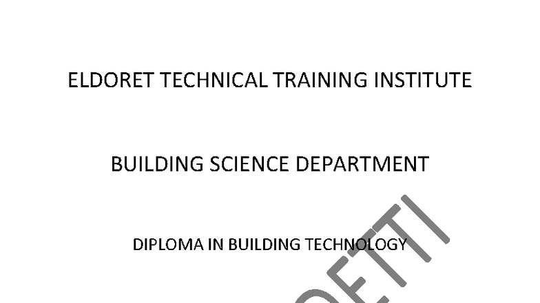 Physical science - Highly informative - ELDORET TECHNICAL TRAINING ...