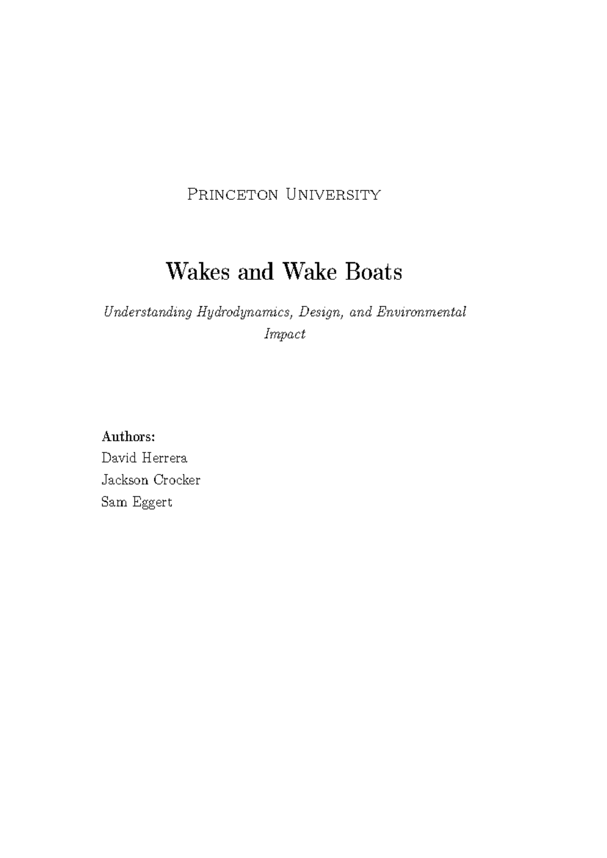 Wakes and Wake Boats: Hydrodynamics, Design, and Environmental Impact ...