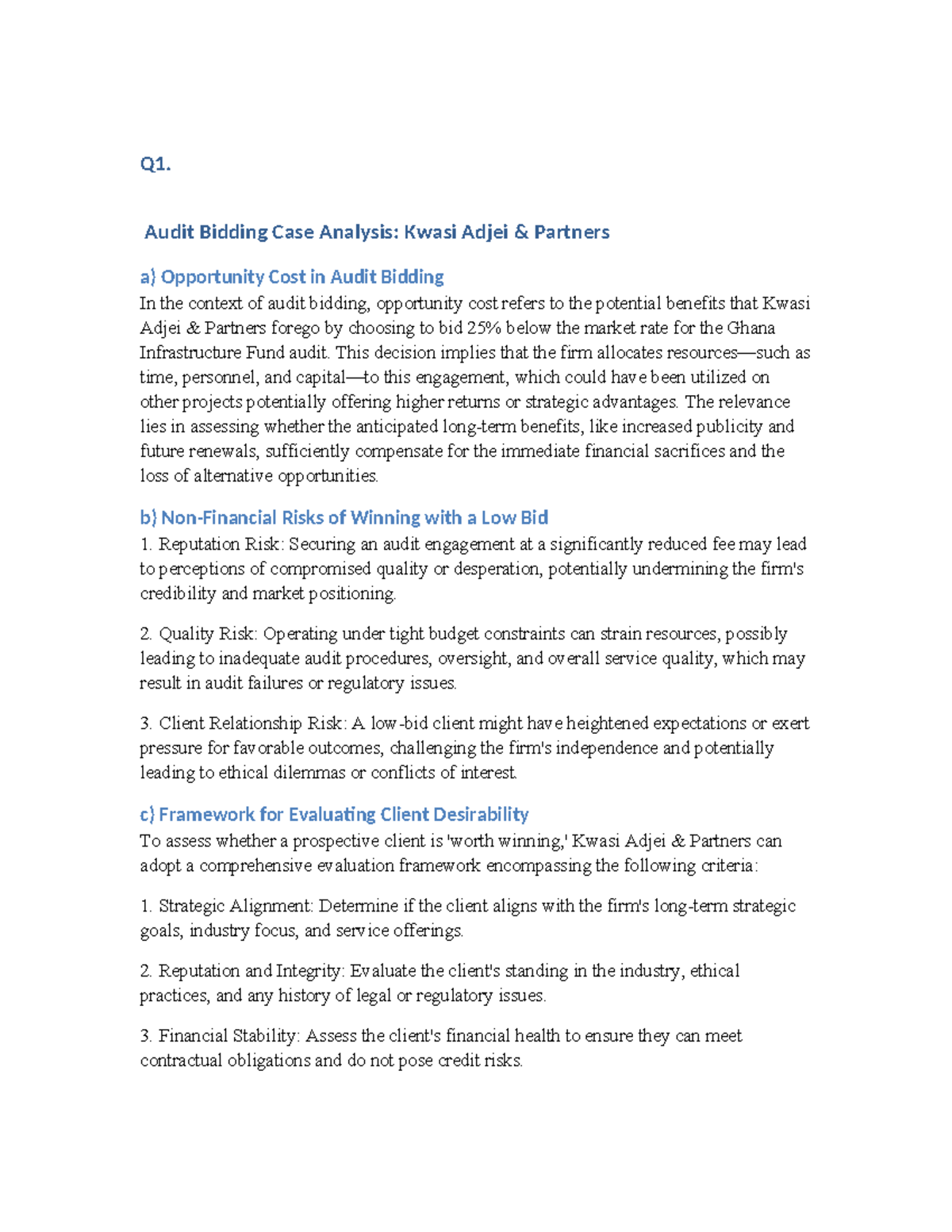 Audit Exam Questions Analysis: HCC 2025 - Studocu