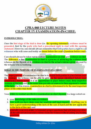 Closing arguments notes - CLOSING ARGUMENT NOTES At a stage where all ...