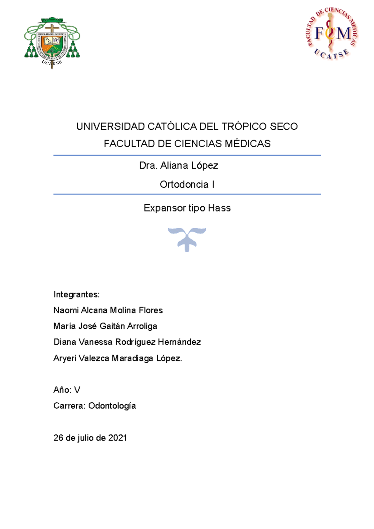 Expansor Hass 1 PARA NIÑOS - UNIVERSIDAD CATÓLICA DEL TRÓPICO SECO ...