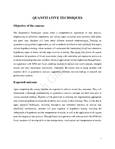 Quantitative analysis - 012 - Studocu