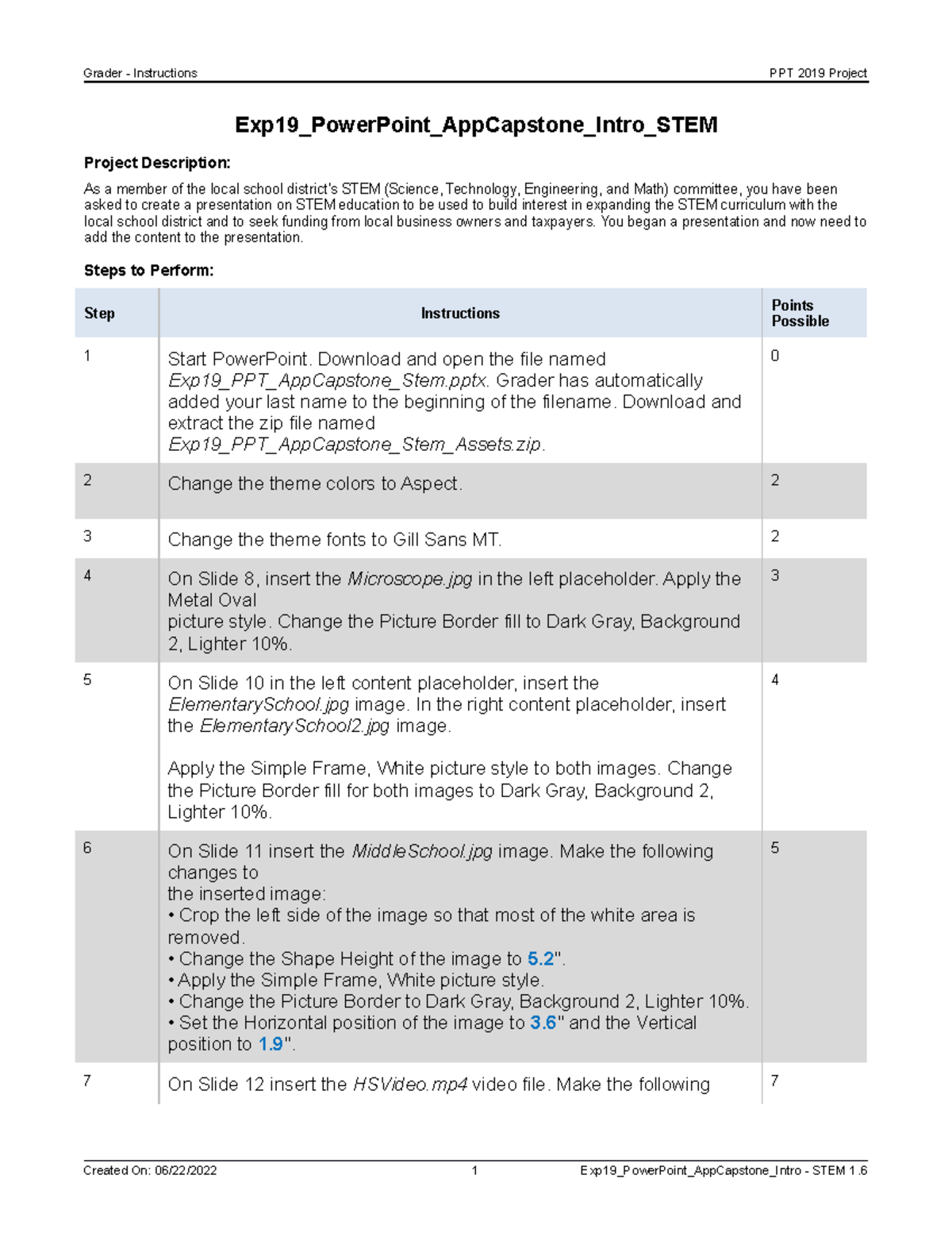 Exp19 PowerPoint App Capstone: Intro to STEM Presentation Guide - Studocu