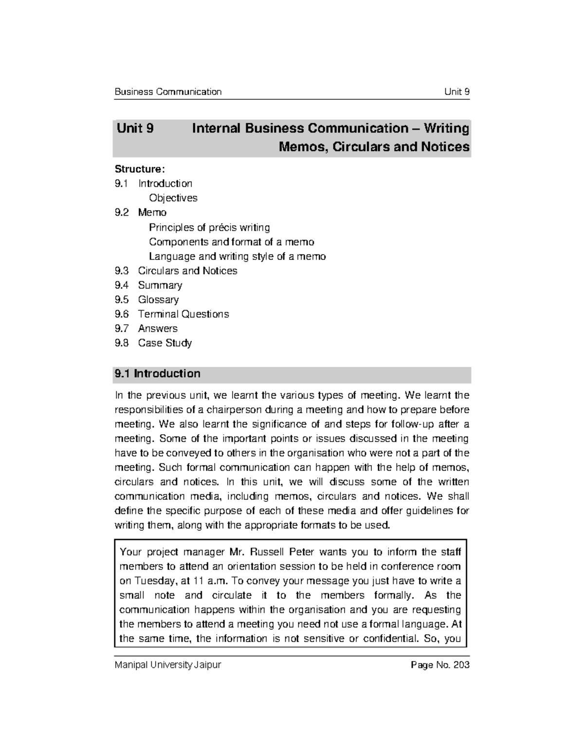 Unit 9 - IBC - Crafting Effective Memos, Circulars, and Notices - Studocu