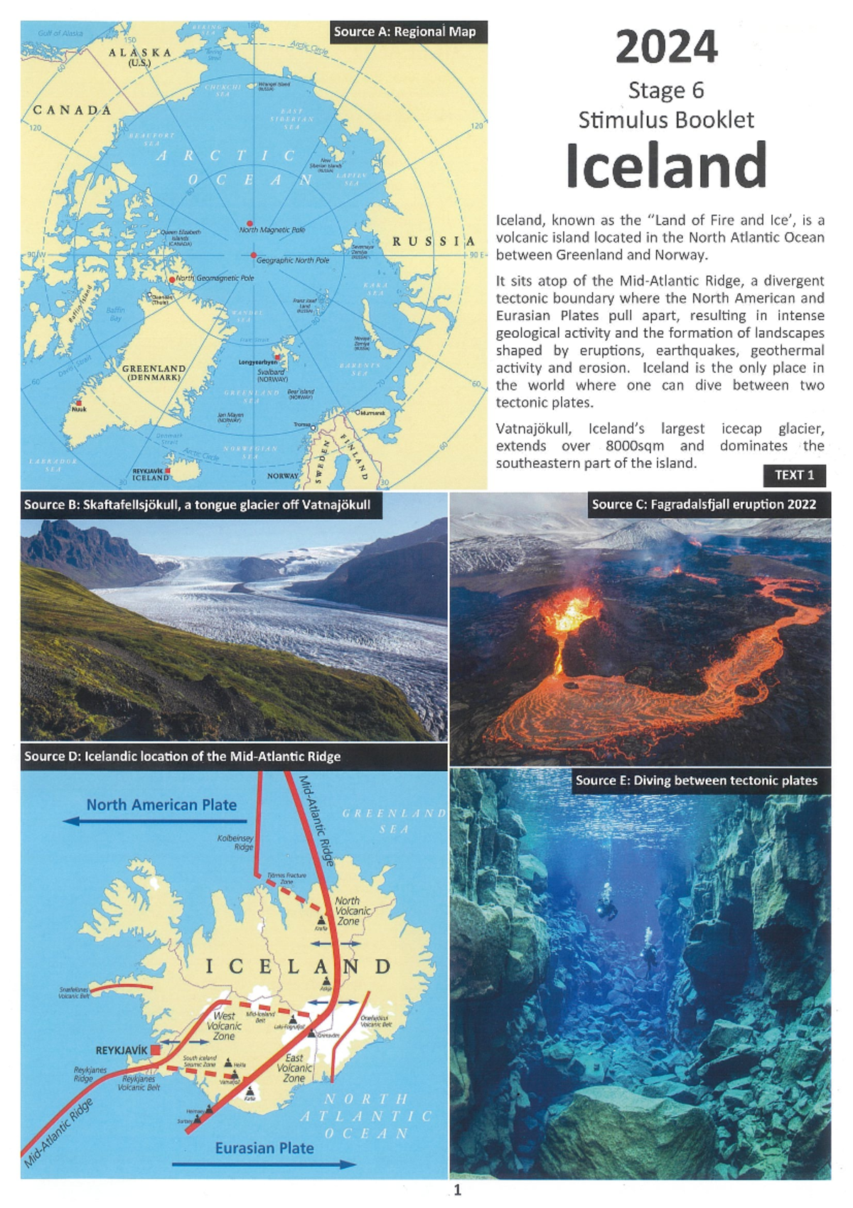 Stimulus Booklet 2024: Geography of Iceland and the Arctic Region - Studocu