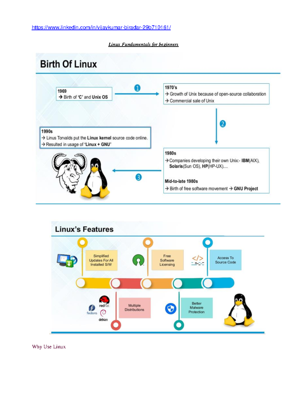 Linux Fundamentals Notes - Overview of Using Linux Distros - Studocu