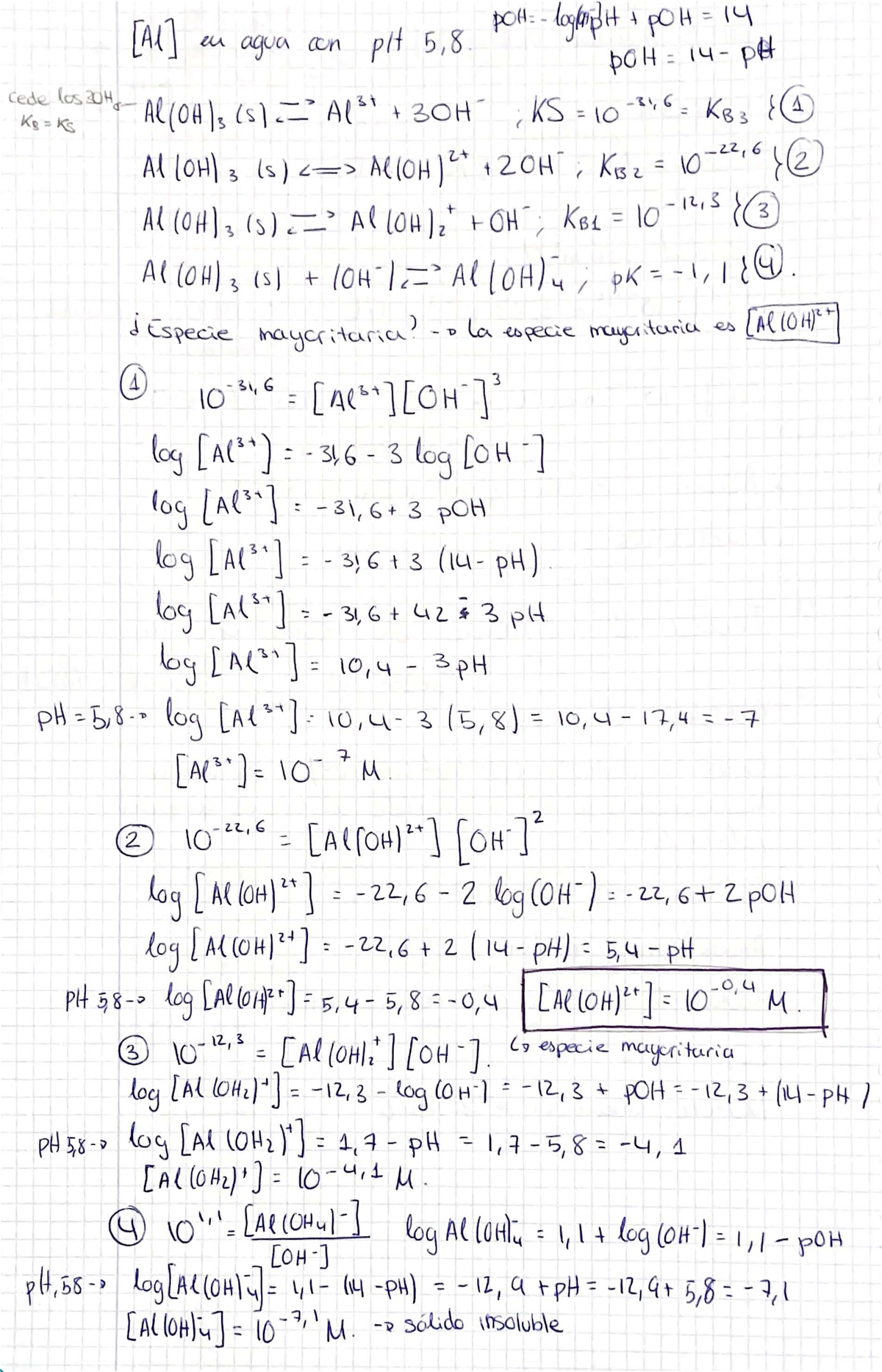 Propuesta de Resolución: Ejercicio 5 - Química [Al] - Studocu