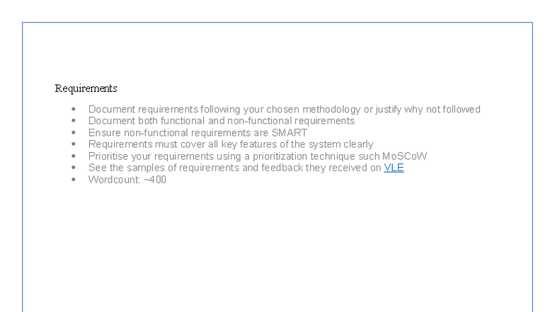 Requirements Document for Tech Stack Evaluation and Development (CS101 ...