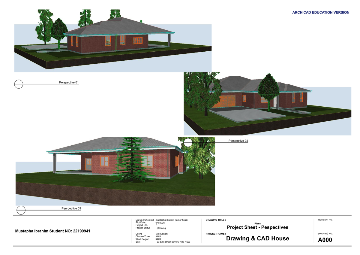 Drawing & CAD House - Layouts & Perspectives (GSEducationalVersion ...