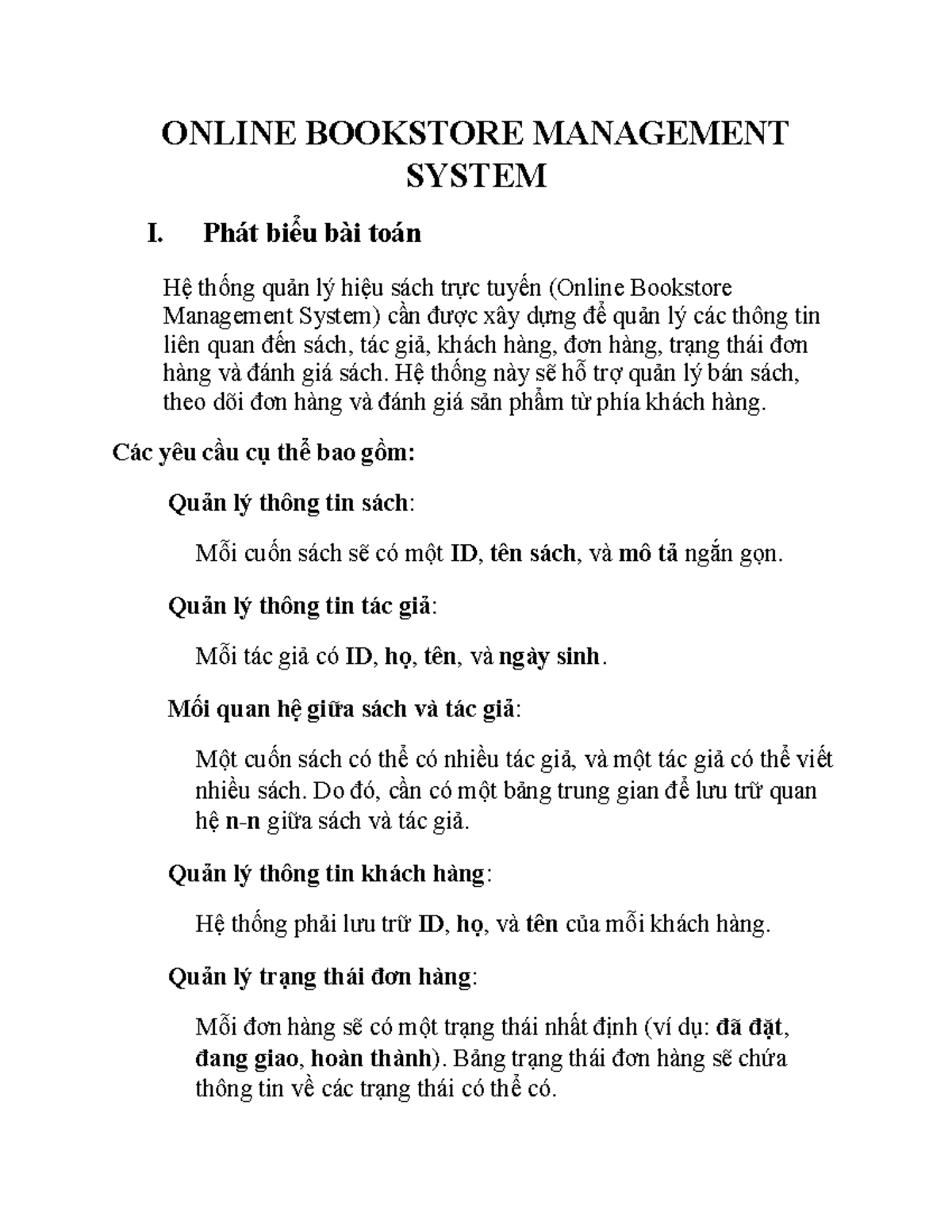 Quáº N Lã Hiá U Sã Ch Trá C Tuyáº N Dbi Assignment Form Studocu