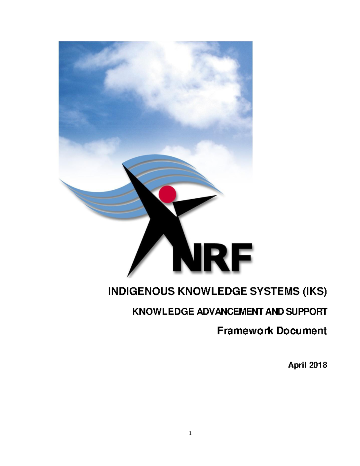 IKS Knowledge Advancement & Support Framework Document (April 2018 ...