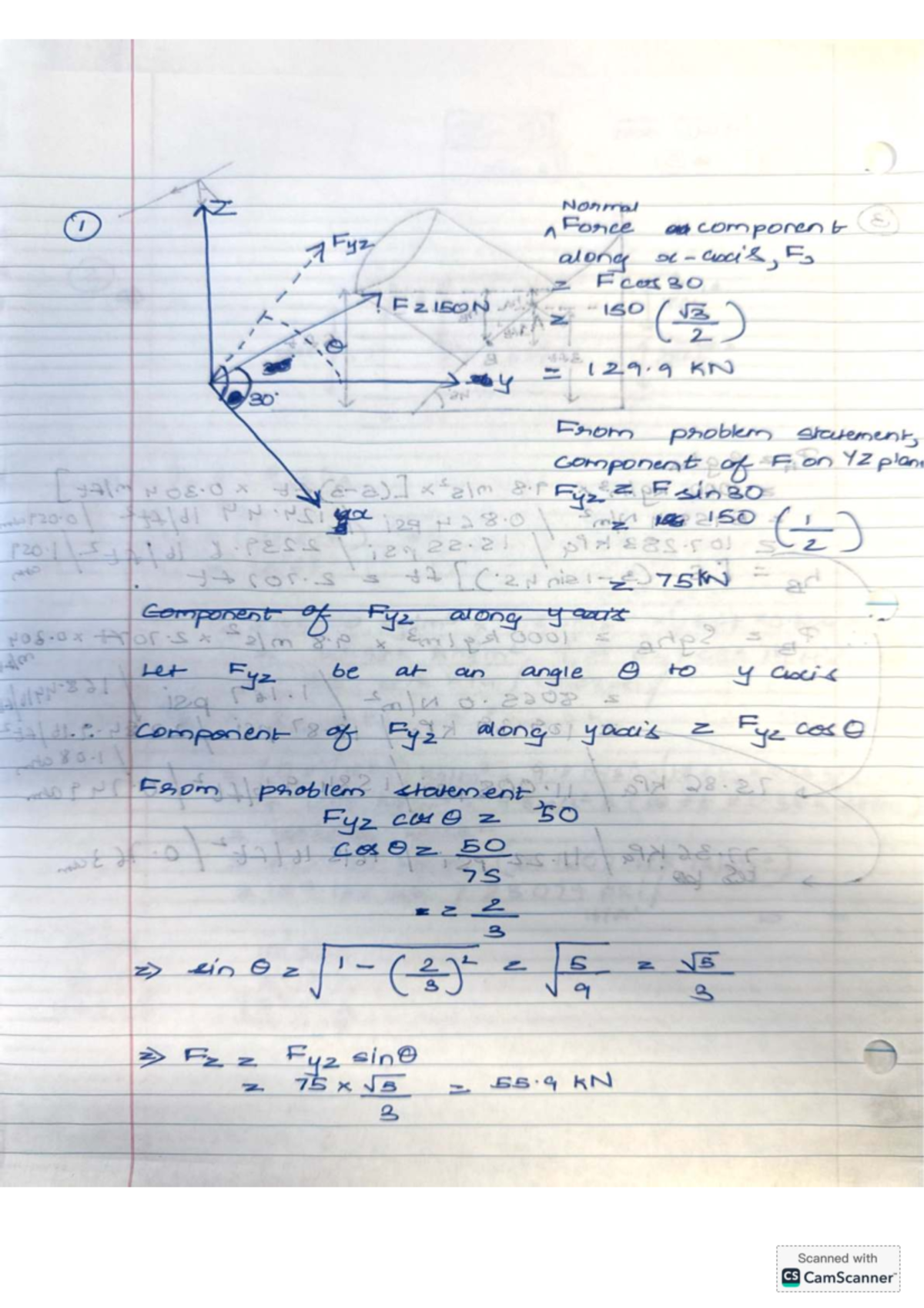 Homework 1 Solutions - Force Components and Analysis Techniques - Studocu