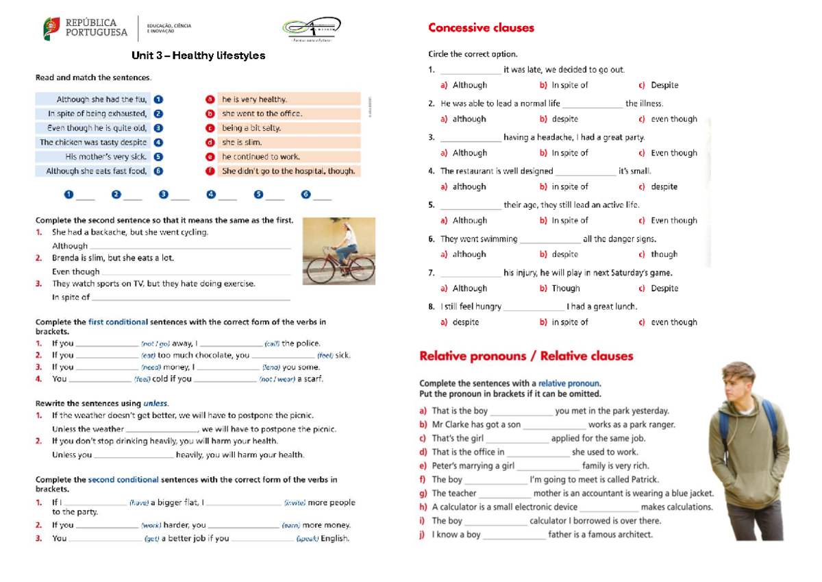 Unit 3-revision - Worksheet - Unit 3-Healthy lifestyles - REPÚBLICA ...