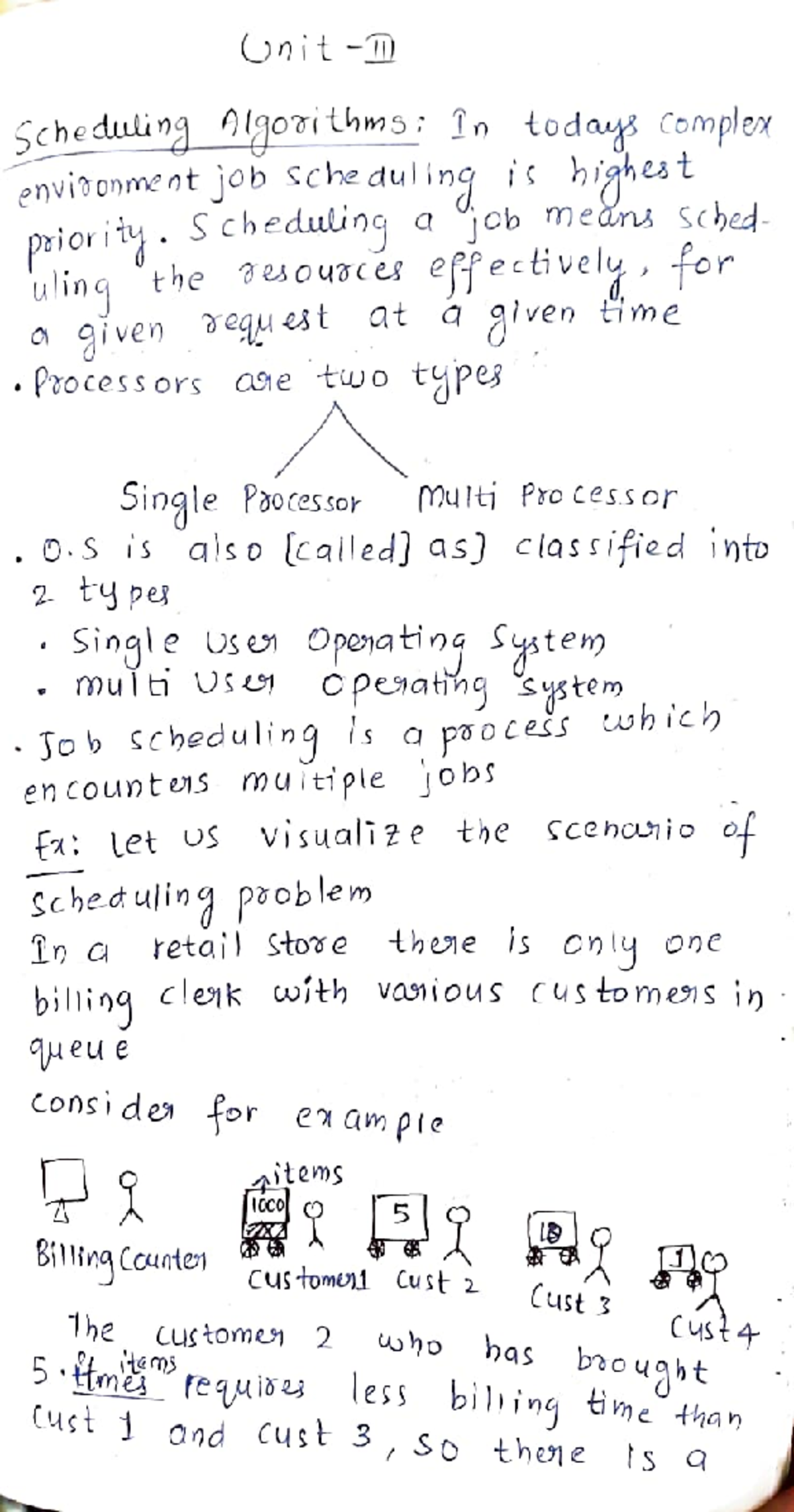 Unit 3 to 5: Scheduling Algorithms and Optimization Techniques - Studocu