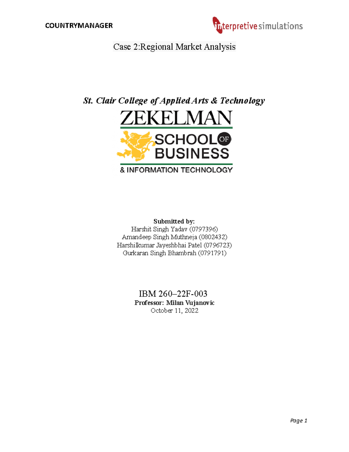 IBM 260–22F: Regional Market Analysis for Allsmile's Expansion Strategy ...