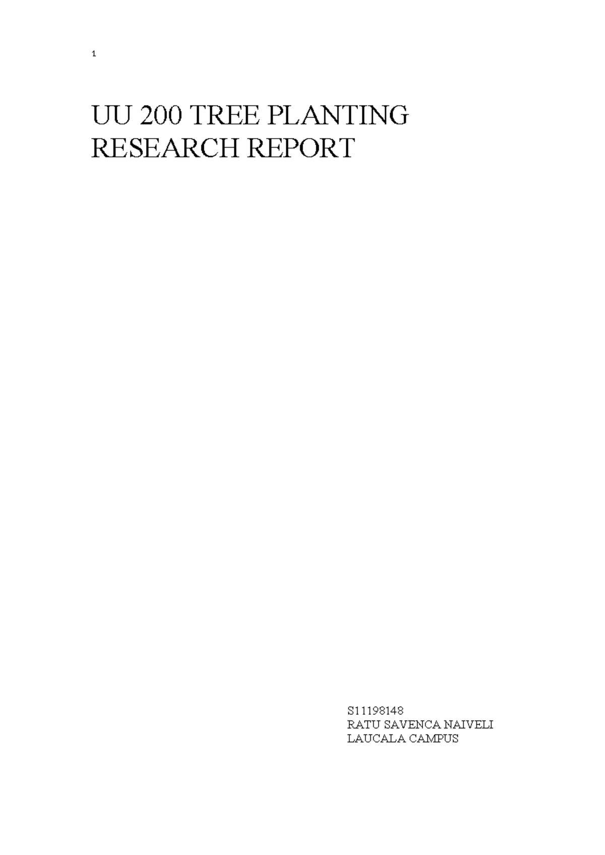UU 200 Tree Planting Research Report: Breadfruit for Climate Resilience ...