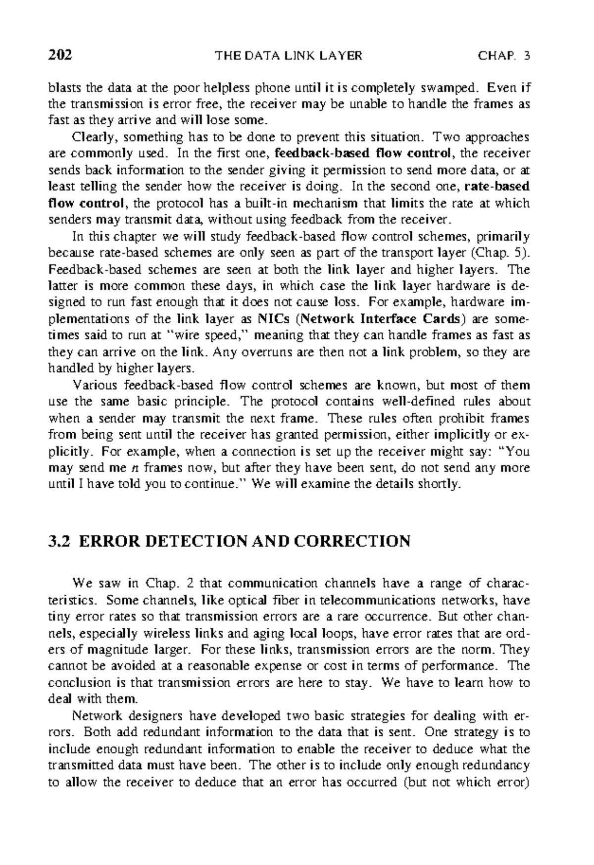 202 DATA LINK LAYER: FLOW CONTROL & ERROR DETECTION METHODS - Studocu