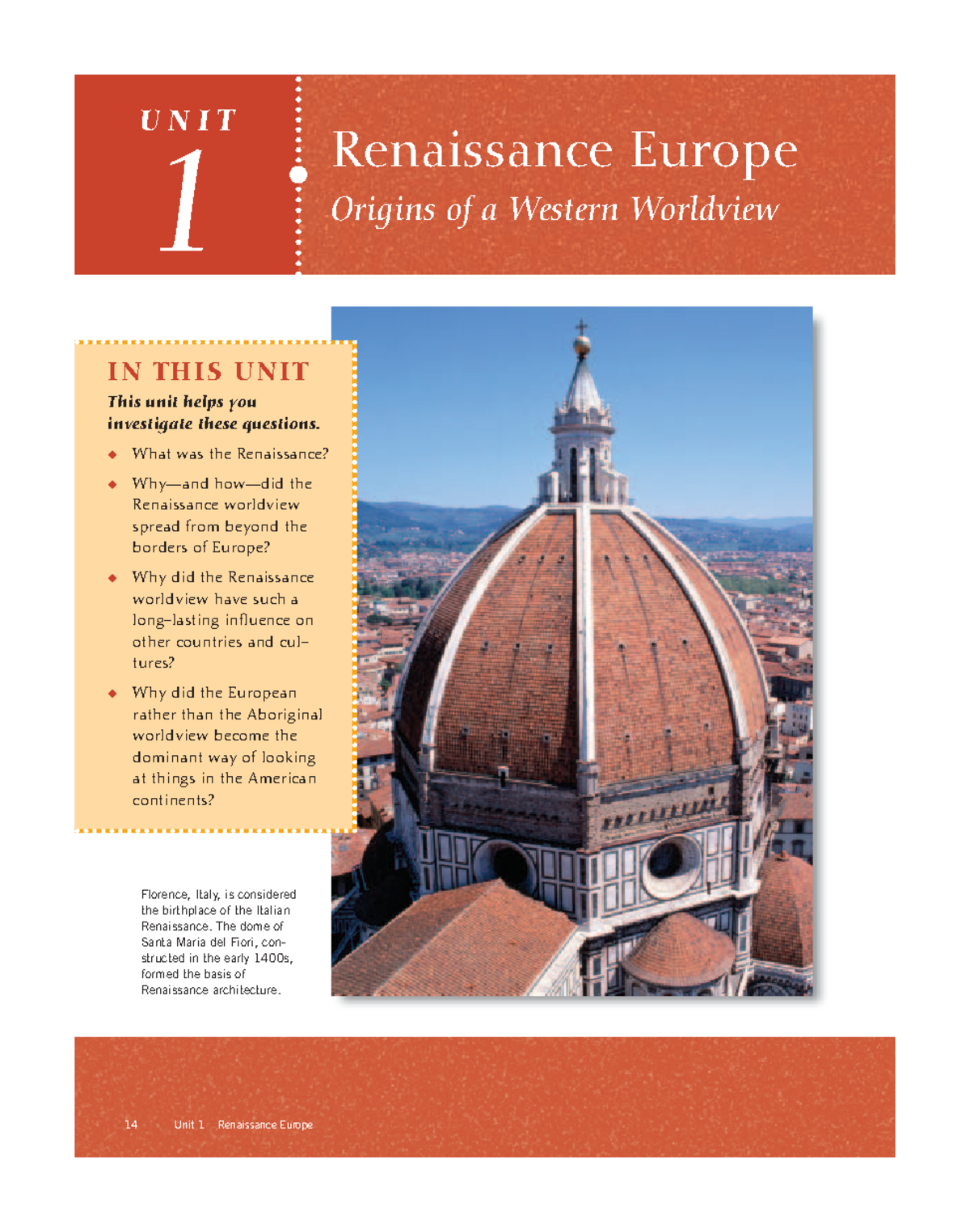 Alex social - Sociolgy - 14 Unit 1 Renaissance Europe Renaissance ...