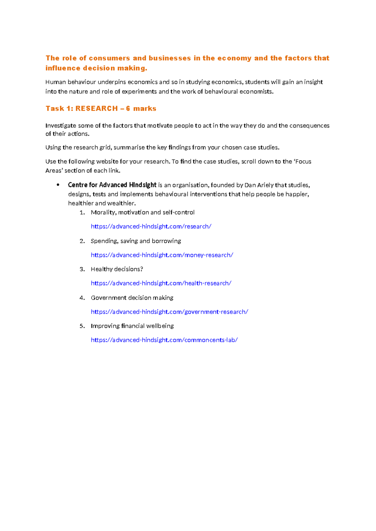Behavioural Economics Application: Factors Influencing Consumer ...