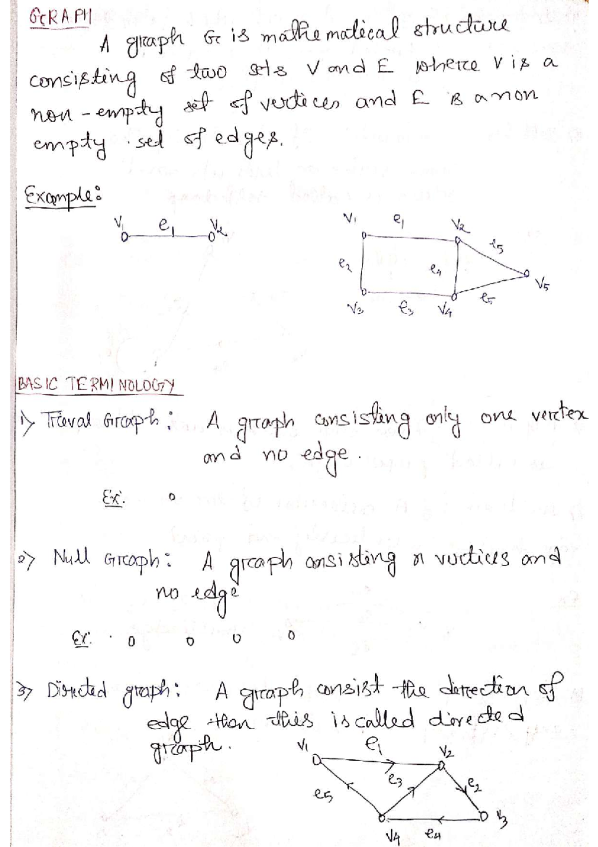 Graph Theory Full Notes (MATH 101) - Studocu