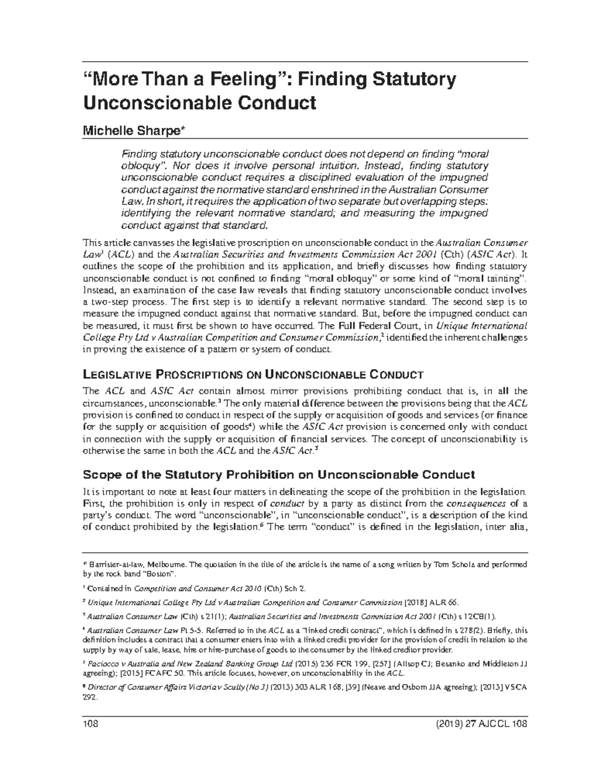 Finding Statutory Unconscionable Conduct: A Comprehensive Analysis ...