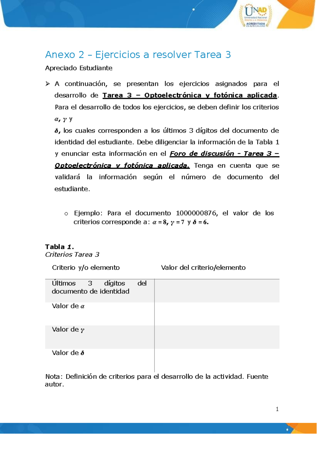 Anexo 2 - Ejercicios Tarea 3: Optoelectrónica y Fotónica Aplicada - Studocu