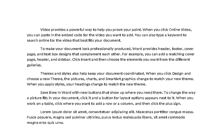 Word Document Tips: Enhancing Your Presentation with Video - Studocu