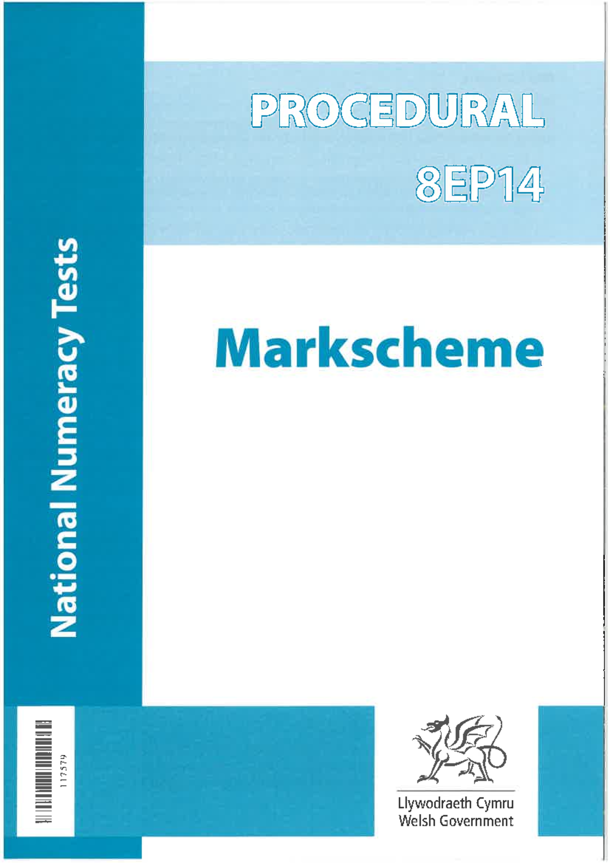 Numeracy Procedural Mark Scheme 8EP14 Year 8 2014 - Studocu