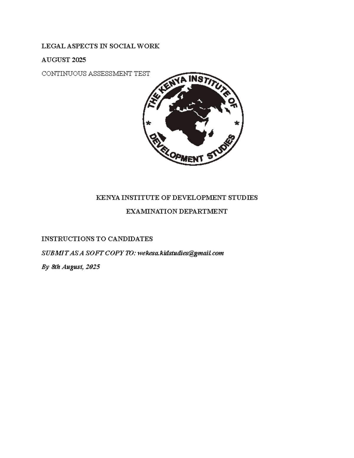 Legal Aspects in Social Work - Detailed Notes (CAT) - Studocu