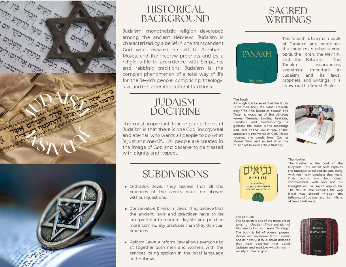 HUM-003: Notes on the Historical Background of Judaism - Studocu