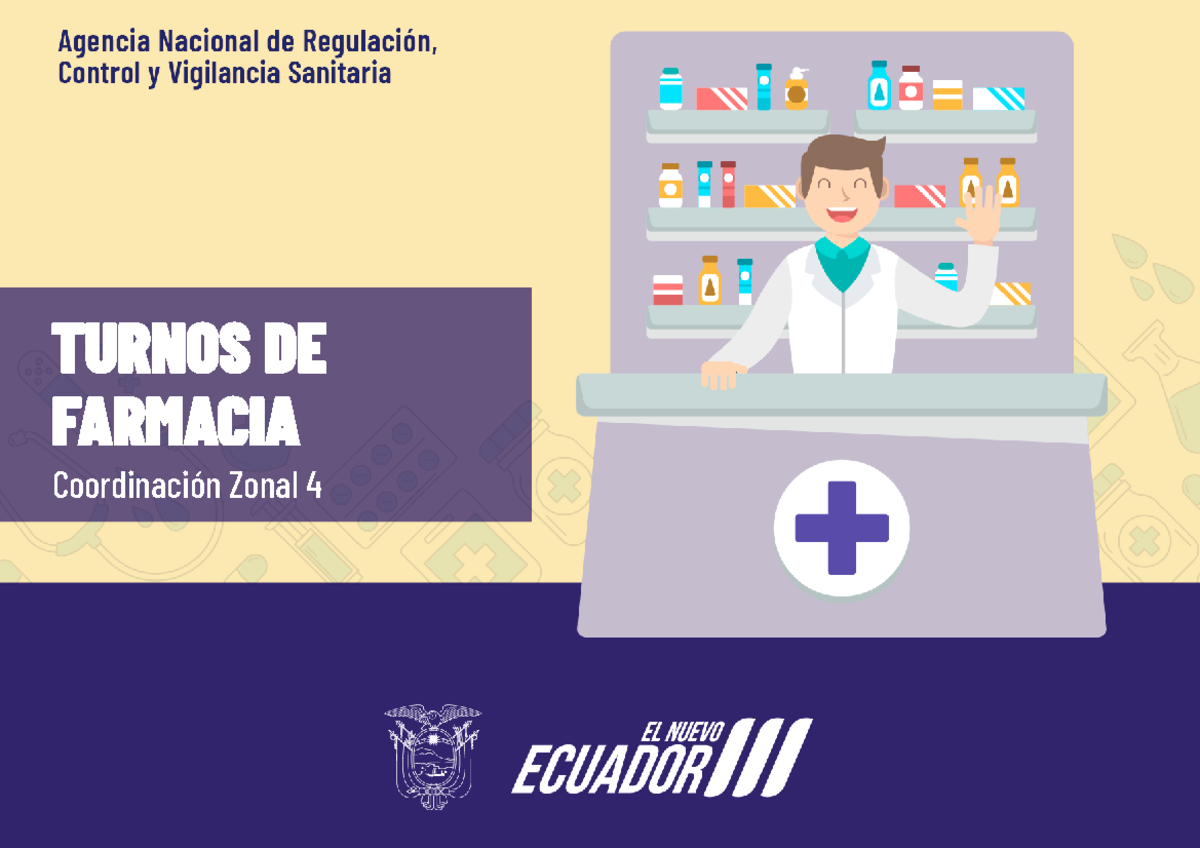 Turnos de Farmacia en Manabí - Julio 2024 - Studeersnel