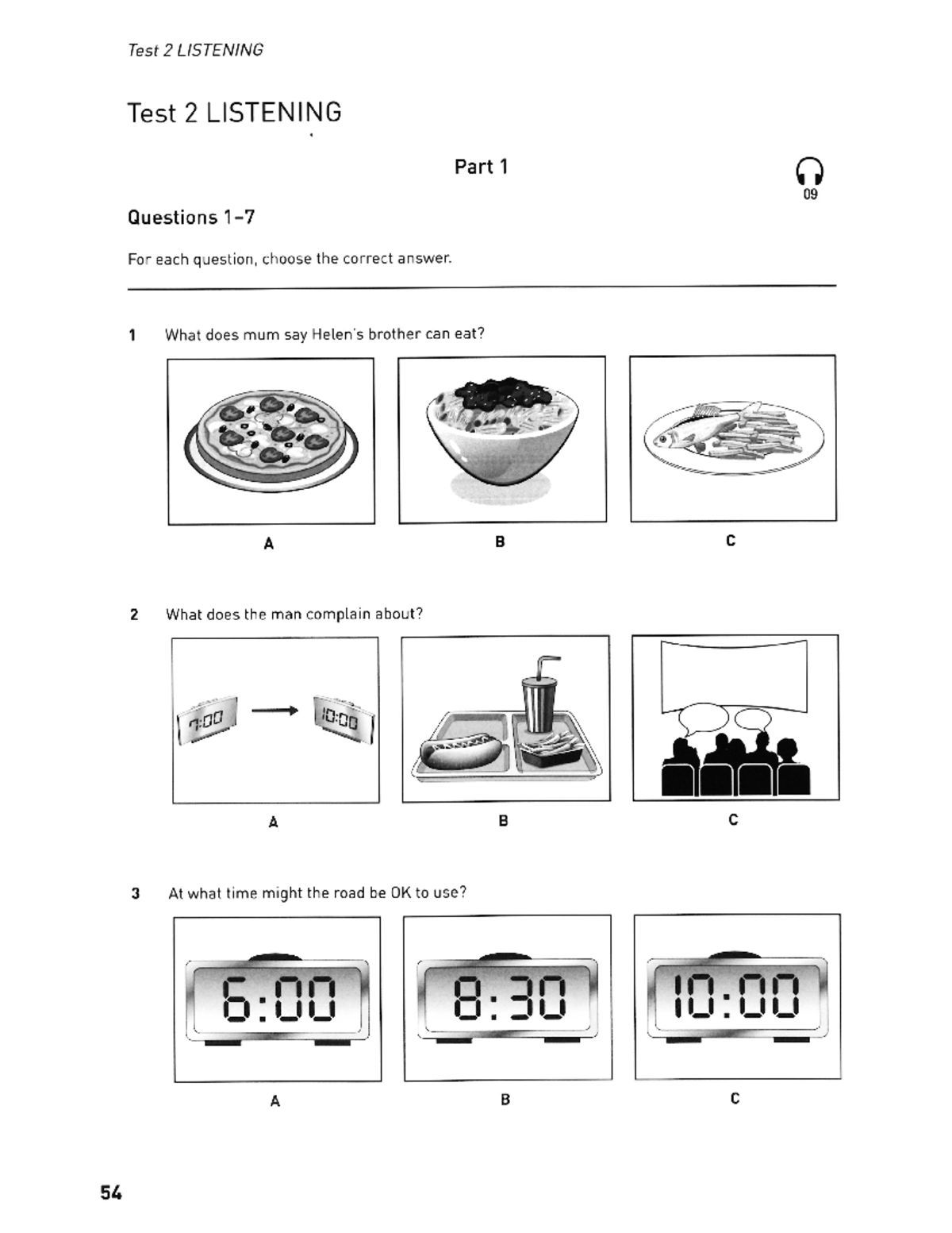 Listening Test 2 - Part 1 to Part 4 Questions & Answers - Studocu