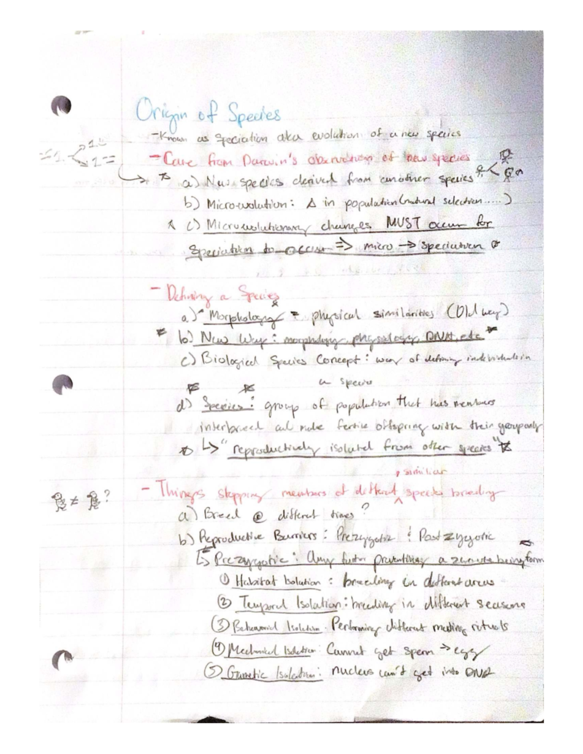 Biol 170F Speciation and Evolution: Key Concepts and Notes - Studocu