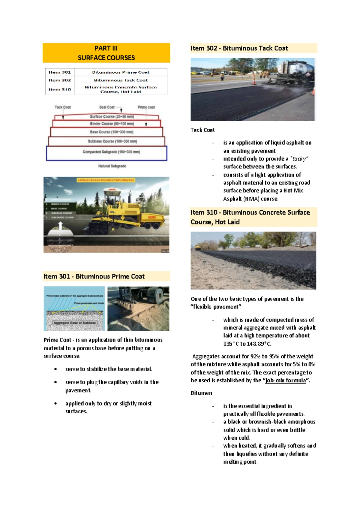 Typical Roadway Plan DPWH - B. ROAD STANDARD ELEMENTS OF CURVE REPUBLIC ...