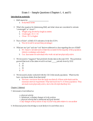 Exam 2 samples (Ch. 6-9) - Foundations - Exam 2 – Sample Questions ...