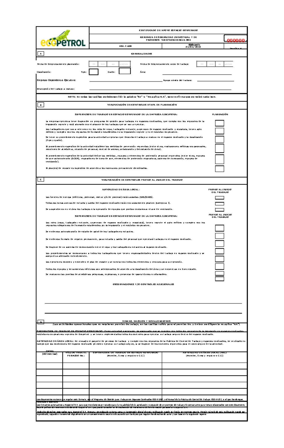 Certificado EC - hhkj - Fecha de diligenciamiento planeación: Fecha de ...