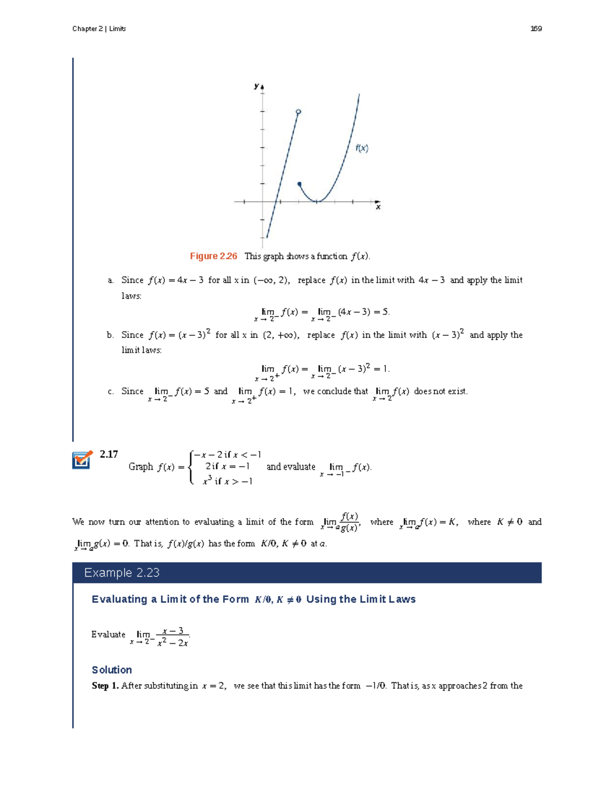 Chapter 2 Limits: Evaluating Functions and Their Graphs in Calculus ...