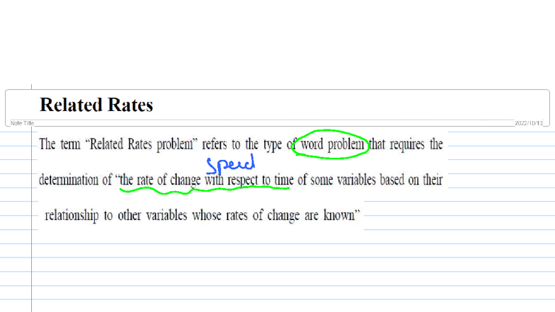 Related Rates 20221014 Mam151 notes - MAM151 - altitude of 1km and ...