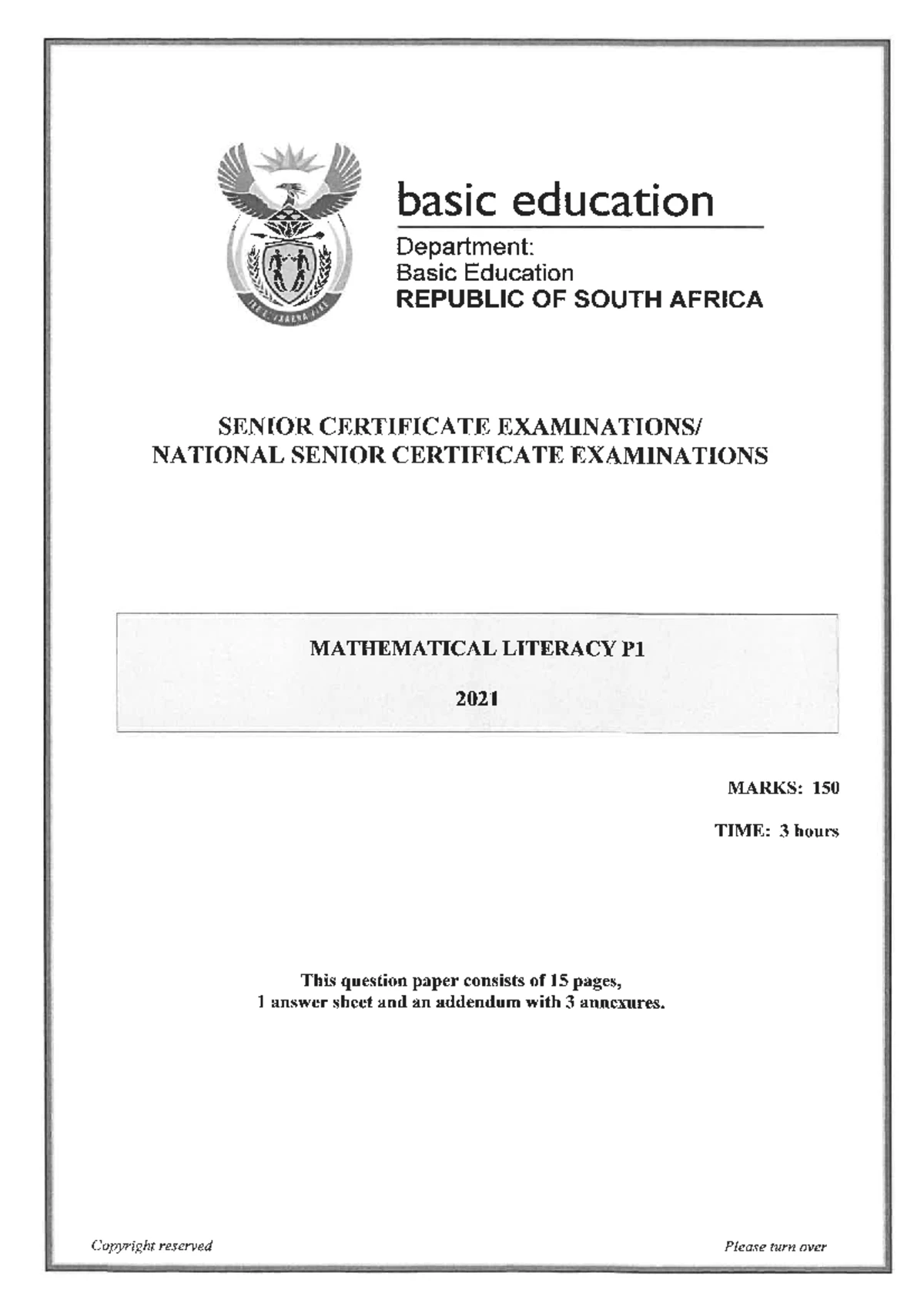 Grade 10 Mathematical Literacy P2 June 2024 Question Paper (QP) - Studocu Grade 10 Mathematical Literacy P2 June 2024 Question Paper (QP) - Studocu
