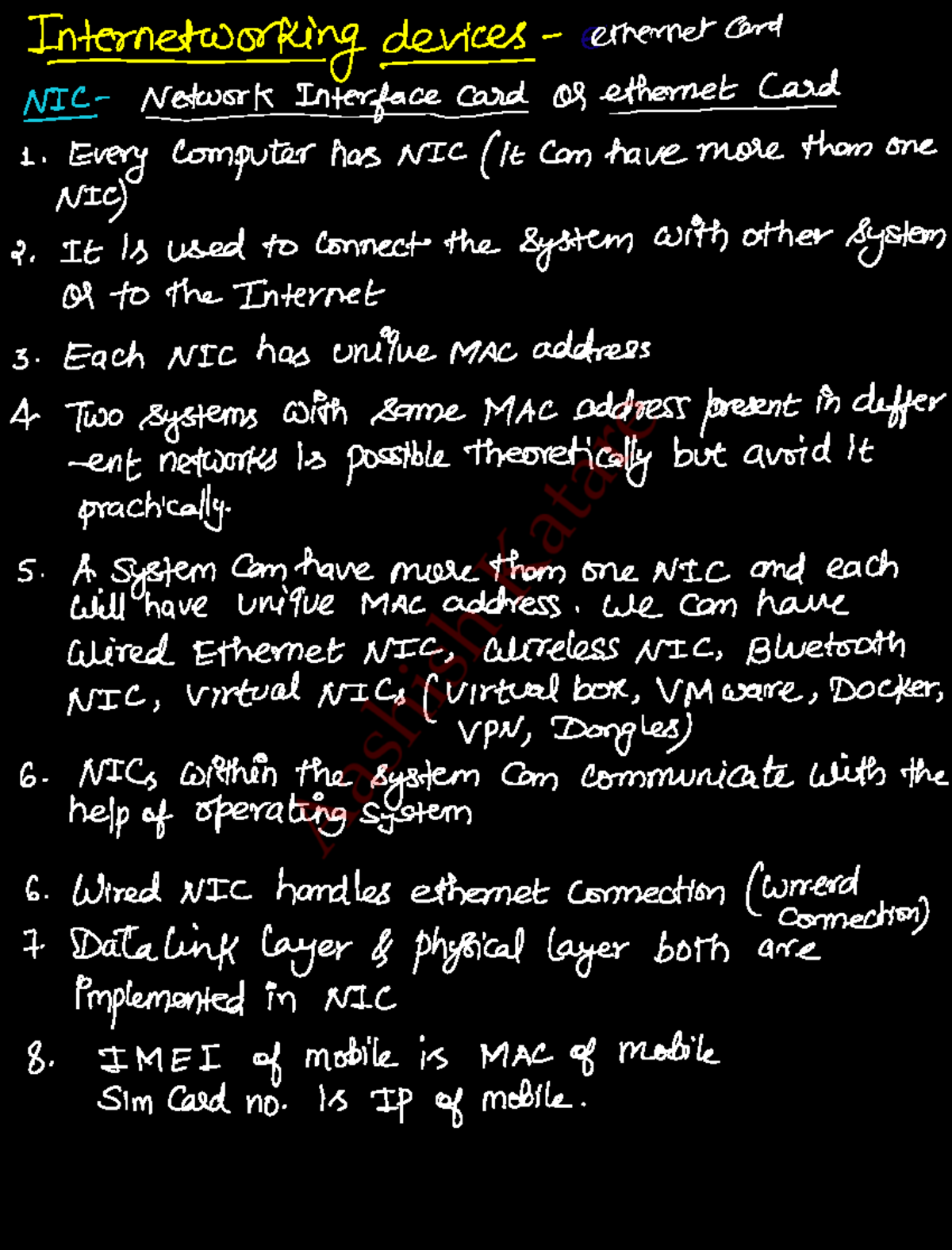 IP Addressing Notes - CSE 101: Understanding NICs and MAC Addresses ...