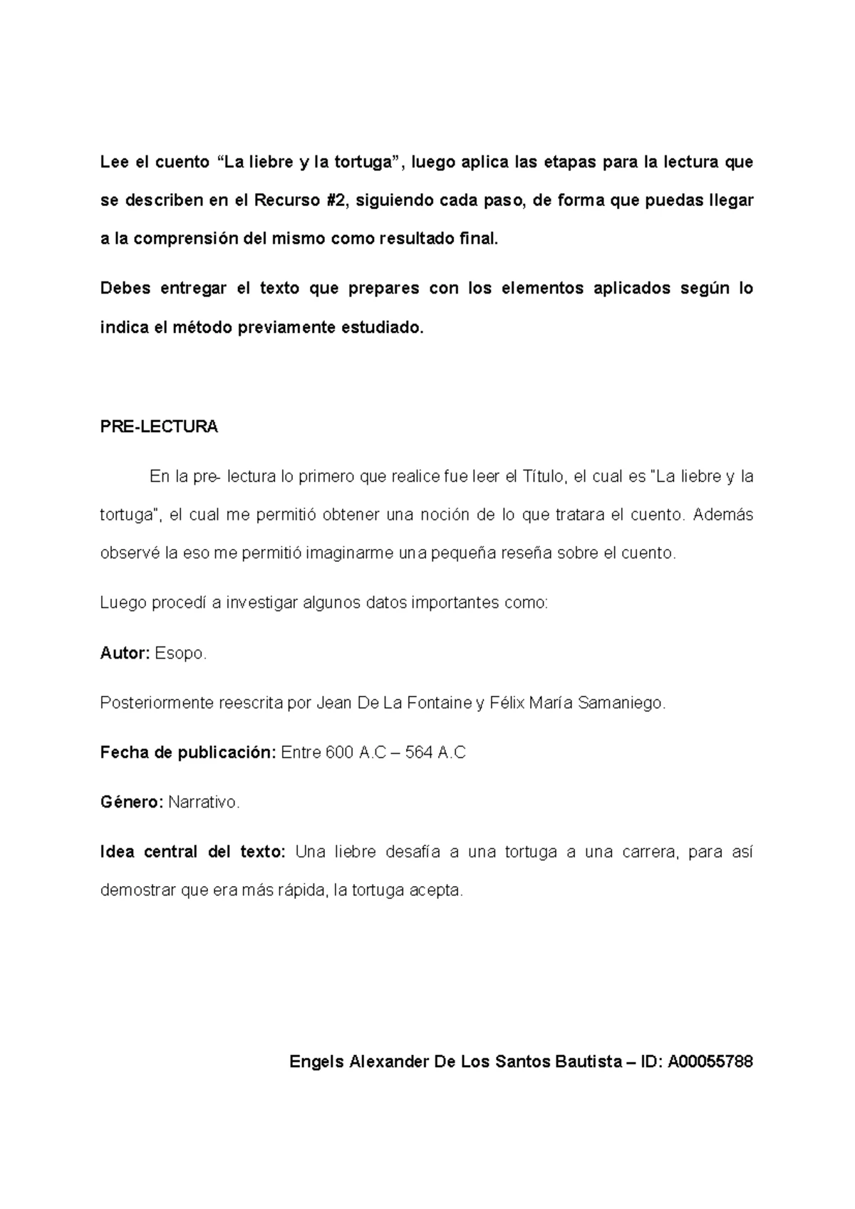 Unidad 2 Actividad 2 Español - Unidad 2. Actividad 2. Momentos o Etapas ...