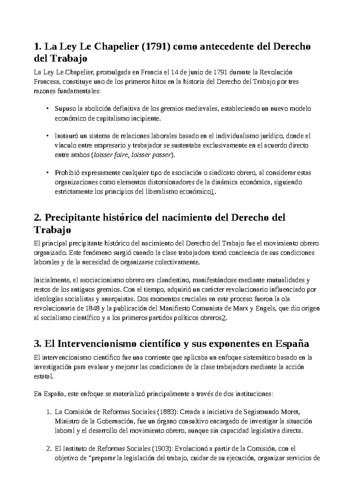 La Ley Le Chapelier y su impacto en el Derecho del Trabajo en España ...