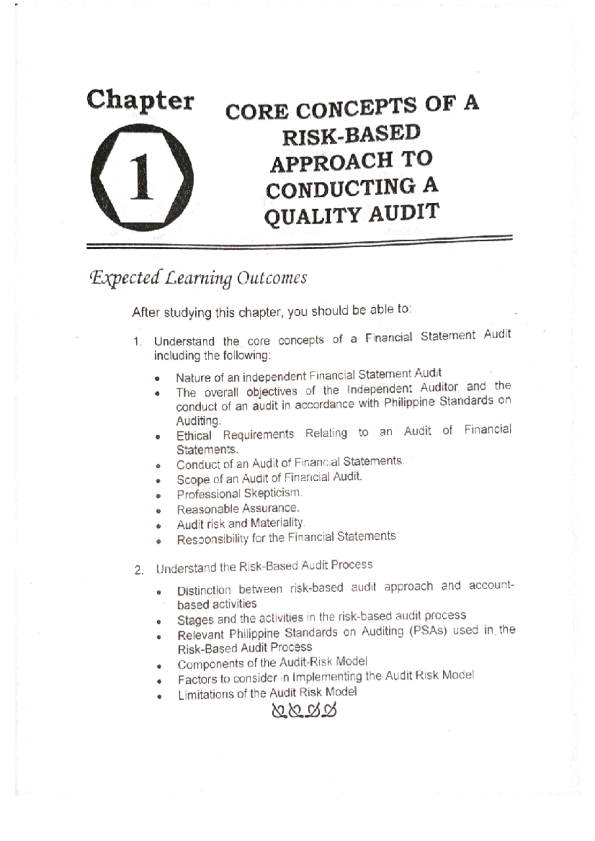 Chapter 1 Core Concepts of a Risk Based - Chapter CORE CONCEPTS OF A 1 ...