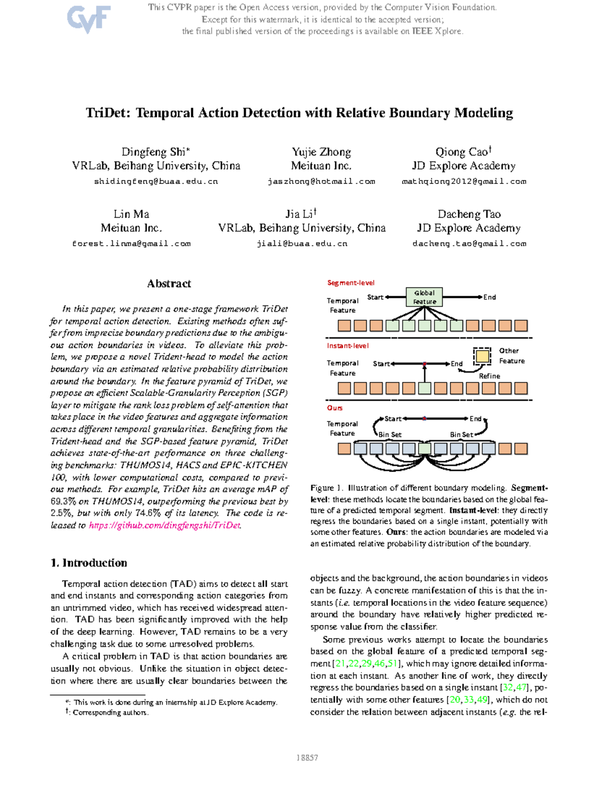 Shi Tri Det Temporal Action Detection With Relative Boundary Modeling