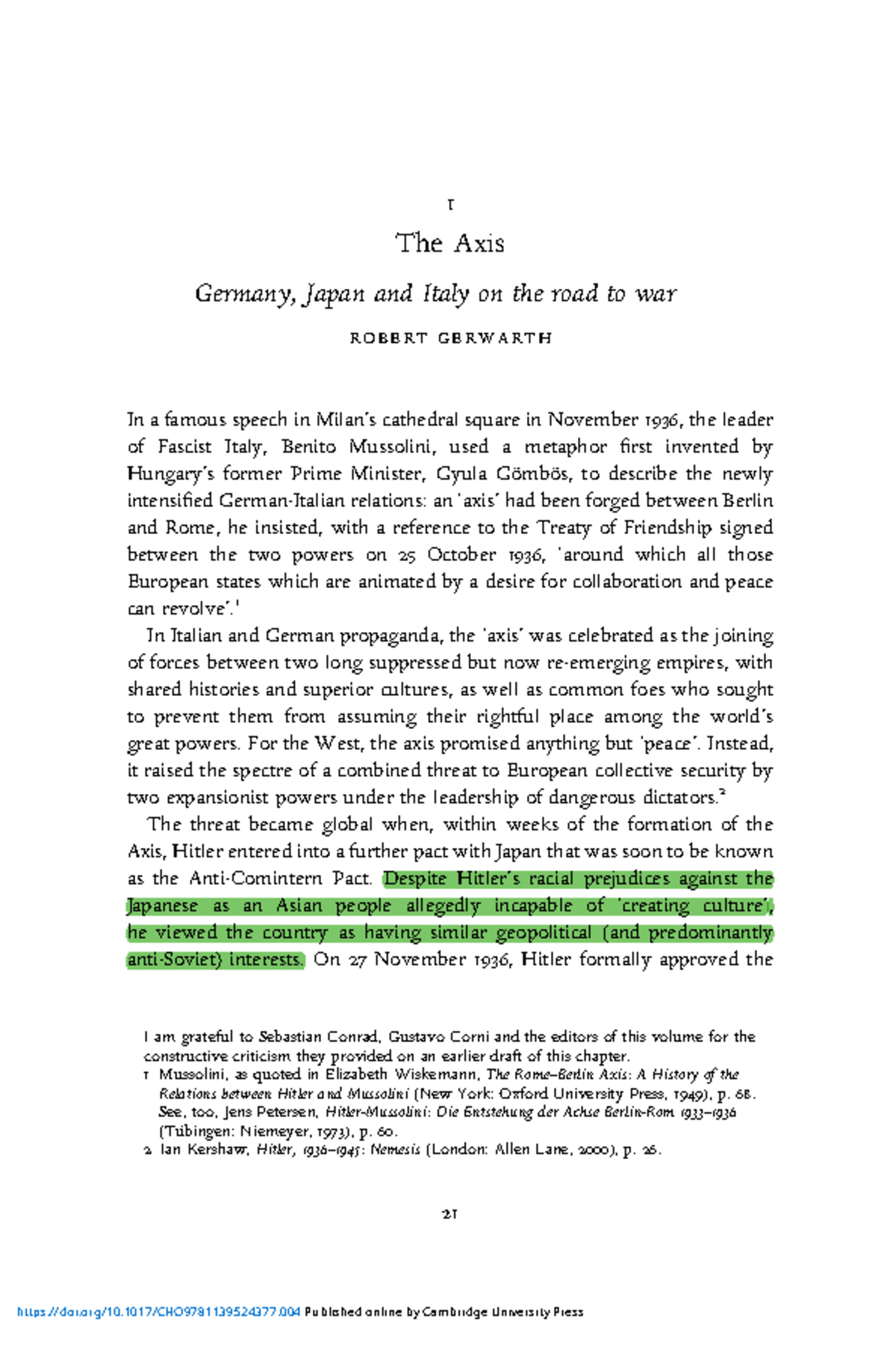 The Axis Powers: Germany, Japan, and Italy's Path to War (WW2) - Studocu