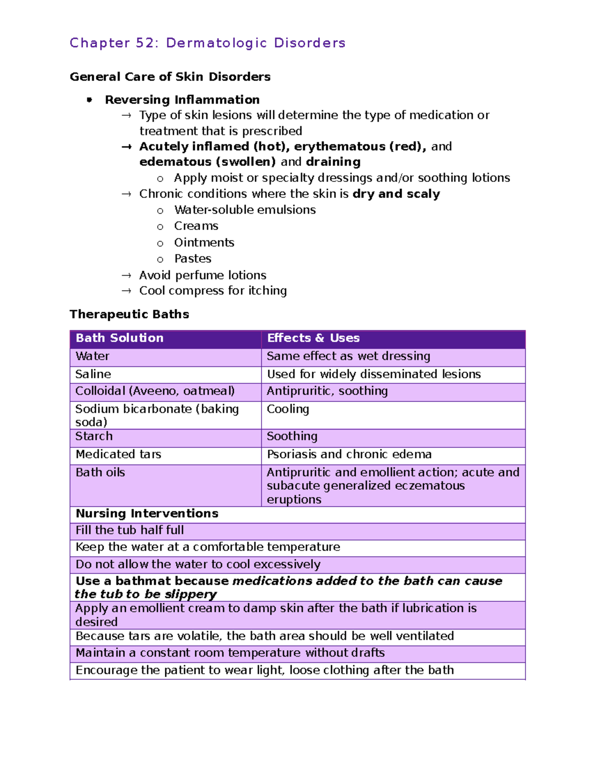 Chapter 51: Dermatologic Disorders - Comprehensive Care and Treatment ...