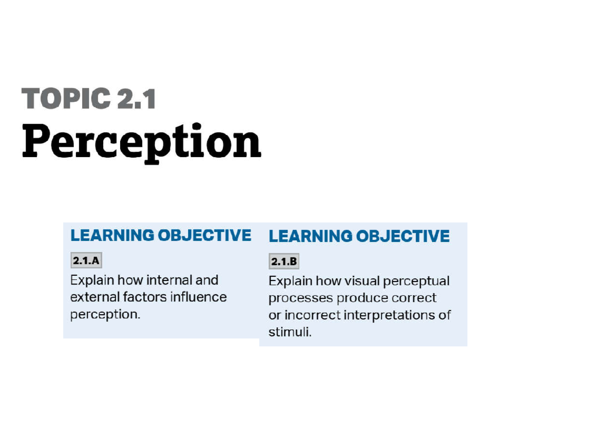 Unit 02 Cognition - Key Concepts and Perceptual Principles - Studocu